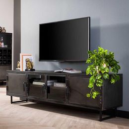 Pharao24.de Fernsehlowboard im Industry und Loft Stil Metall