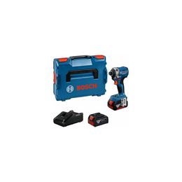 Bosch Akku-Drehschlagschrauber GDR 18V-215 mit 2 x Akku GBA 18V 4.0Ah, L-BOXX 136 (06019N2002)