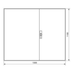 Hager Z&auml;hlerschrank,universZ 1100x1300x205,IP44 ZB35S)