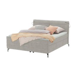 pop Boxspringbett Maranello ¦ grau ¦ Maße (cm): B: 188 H: 116 » Höffner