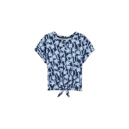 WE Fashion T-Shirt M&auml;dchen Gr&ouml;&szlig;e 158/164 navy / hellblau / wei&szlig;