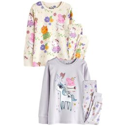 next Pajamas girl Beige, Purple size 9-12 mths