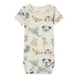 name it Body 'NBNOSUMMER' Größe 74 beige / rauchblau / pastellgelb / schwarz