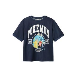 name it T-Shirt 'NKMMELT POKEMON' Jungen Gr&ouml;&szlig;e 122/128 navy / aqua / gelb / wei&szlig;