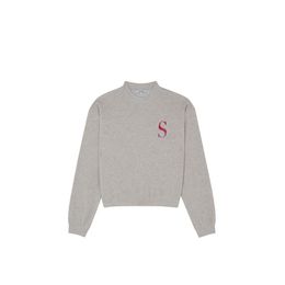 Scalpers Emb Sweater ' ' Damen Gr&ouml;&szlig;e S grau / graumeliert