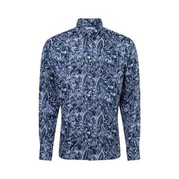 Fynch-Hatton Button Up Shirt male Blue size XXL