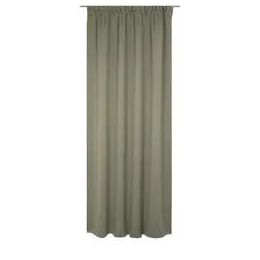 Vorhang WIRTH "Umea" Gr. 3, grau (dunkelgrau), B:132cm H:225cm, Jacquard, Polyester, Gardinen