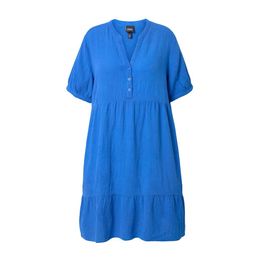 Ulla Popken Kleid Damen Größe 46/48 blau Winterkleid