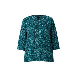 Ulla Popken Tunika Damen Größe XXXL/4XL jade / schwarz