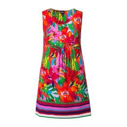 Ulla Popken Kleid Damen Gr&ouml;&szlig;e 58/60 blau / gr&uuml;n / pink / rot Winterkleid