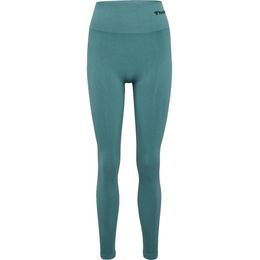 Hummel Sporthose Damen Gr&ouml;&szlig;e L rauchblau / schwarz
