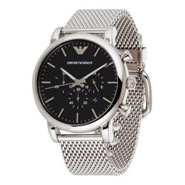 Emporio Armani Analoguhr Herren Größe One Size silber