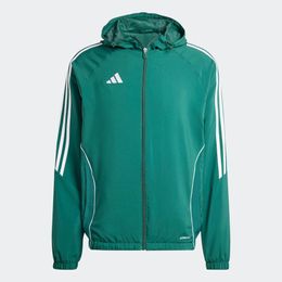 adidas Performance Sportjacke 'Tiro 24' Herren Größe M dunkelgrün / weiß