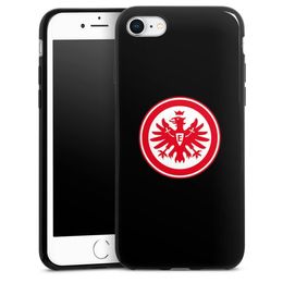 DeinDesign iPhone SE (2022) Handy Slim Case extra d&uuml;nn Silikon Handyh&uuml;lle schwarz H&uuml;lle Eagle Eintracht Frankfurt Sge Silikon Slim Case