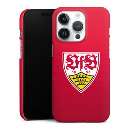 DeinDesign iPhone 14 Pro Handy Premium Case Smartphone Handyh&uuml;lle Schutzh&uuml;lle matt Logo Official Licensed Product Vfb Stuttgart Premium Case