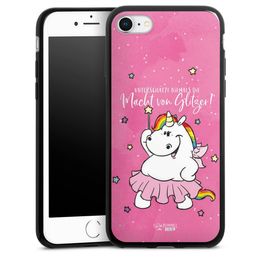 DeinDesign iPhone SE (2022) Handy Slim Case extra d&uuml;nn Silikon Handyh&uuml;lle schwarz H&uuml;lle Pummeleinhorn Pummel & Friends Official Licensed Product Silikon Slim 