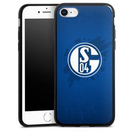 DeinDesign iPhone SE (2022) Handy Slim Case extra d&uuml;nn Silikon Handyh&uuml;lle schwarz H&uuml;lle Fc Schalke 04 Official Licensed Product Silikon Slim Case