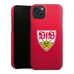 DeinDesign iPhone 15 Plus Handy Premium Case Smartphone Handyh&uuml;lle Schutzh&uuml;lle gl&auml;nzend Logo Official Licensed Product Vfb Stuttgart Premium Case
