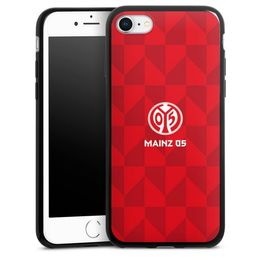 DeinDesign iPhone SE (2022) Handy Slim Case extra d&uuml;nn Silikon Handyh&uuml;lle schwarz H&uuml;lle Official Licensed Product Merchandise Mainz 05 Silikon Slim Case
