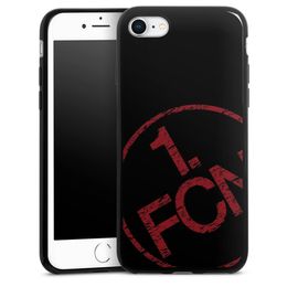 DeinDesign iPhone SE (2022) Handy Slim Case extra d&uuml;nn Silikon Handyh&uuml;lle schwarz H&uuml;lle 1. Fcn Merchandise Texture Silikon Slim Case