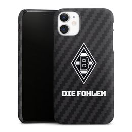 DeinDesign iPhone 11 Handy Premium Case Smartphone Handyh&uuml;lle Schutzh&uuml;lle matt Carbon Borussia M&ouml;nchengladbach Gladbach Premium Case