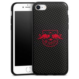 DeinDesign iPhone SE (2022) Handy Slim Case extra d&uuml;nn Silikon Handyh&uuml;lle schwarz H&uuml;lle Official Licensed Product Carbon Rb Leipzig Silikon Slim Case