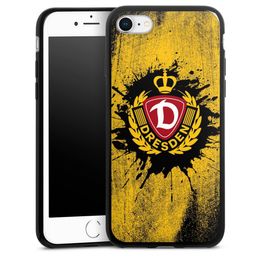 DeinDesign iPhone SE (2022) Handy Slim Case extra d&uuml;nn Silikon Handyh&uuml;lle schwarz H&uuml;lle Official Licensed Product Soccer Sg Dynamo Dresden Silikon Slim Case
