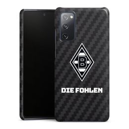 DeinDesign Galaxy S20 FE Handy Premium Case Smartphone Handyh&uuml;lle Schutzh&uuml;lle gl&auml;nzend Gladbach Carbon Borussia M&ouml;nchengladbach Premium Case
