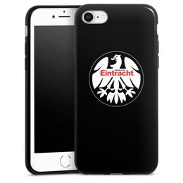 DeinDesign iPhone SE (2022) Handy Slim Case extra d&uuml;nn Silikon Handyh&uuml;lle schwarz H&uuml;lle Sge Eintracht Frankfurt Official Licensed Product Silikon Slim Case