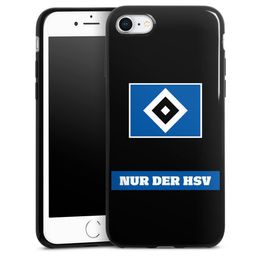 DeinDesign iPhone SE (2022) Handy Slim Case extra d&uuml;nn Silikon Handyh&uuml;lle schwarz H&uuml;lle Statement Hsv Hamburger Sv Silikon Slim Case