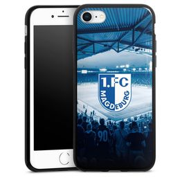 DeinDesign iPhone SE (2022) Handy Slim Case extra d&uuml;nn Silikon Handyh&uuml;lle schwarz H&uuml;lle 1. Fcm Stadium 1. Fc Magdeburg Silikon Slim Case