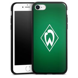 DeinDesign iPhone SE (2022) Handy Slim Case extra d&uuml;nn Silikon Handyh&uuml;lle schwarz H&uuml;lle Logo Merchandise Sv Werder Bremen Silikon Slim Case