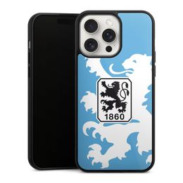DeinDesign iPhone 15 Pro Max Handy Gallery Case Handyh&uuml;lle 9H Geh&auml;rtetes Glas R&uuml;ckseite H&uuml;lle Coat Of Arms Tsv 1860 M&uuml;nchen Official Licensed Product Gallery 