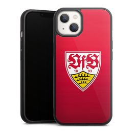 DeinDesign iPhone 13 Handy Gallery Case Handyh&uuml;lle 9H Geh&auml;rtetes Glas R&uuml;ckseite H&uuml;lle Logo Official Licensed Product Vfb Stuttgart Gallery Case