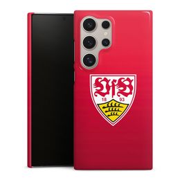 DeinDesign Galaxy S24 Ultra Handy Premium Case Smartphone Handyh&uuml;lle Schutzh&uuml;lle gl&auml;nzend Logo Official Licensed Product Vfb Stuttgart Premium Case