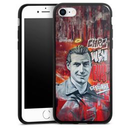 DeinDesign iPhone SE (2022) Handy Slim Case extra d&uuml;nn Silikon Handyh&uuml;lle schwarz H&uuml;lle 1. Fck 1. Fc Kaiserslautern Fritz Walter Silikon Slim Case
