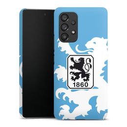 DeinDesign Galaxy A53 5G Handy Premium Case Smartphone Handyh&uuml;lle Schutzh&uuml;lle gl&auml;nzend Official Licensed Product Tsv 1860 M&uuml;nchen Coat Of Arms Premium Case