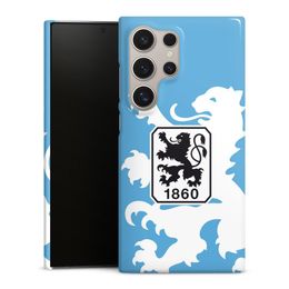 DeinDesign Galaxy S24 Ultra Handy Premium Case Smartphone Handyh&uuml;lle Schutzh&uuml;lle gl&auml;nzend Coat Of Arms Tsv 1860 M&uuml;nchen Official Licensed Product Premium Case