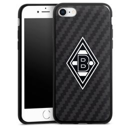 DeinDesign iPhone SE (2022) Handy Slim Case extra d&uuml;nn Silikon Handyh&uuml;lle schwarz H&uuml;lle Gladbach Carbon Borussia M&ouml;nchengladbach Silikon Slim Case