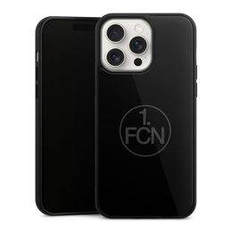 DeinDesign iPhone 15 Pro Max Handy Gallery Case Handyh&uuml;lle 9H Geh&auml;rtetes Glas R&uuml;ckseite H&uuml;lle 1. Fcn 1. Fc N&uuml;rnberg Logo Gallery Case