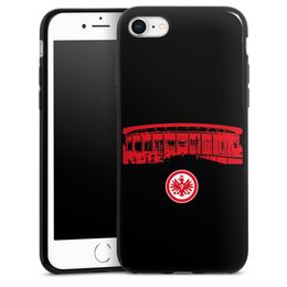 DeinDesign iPhone SE (2022) Handy Slim Case extra d&uuml;nn Silikon Handyh&uuml;lle schwarz H&uuml;lle Eintracht Frankfurt Stadium Official Licensed Product Silikon Slim Case