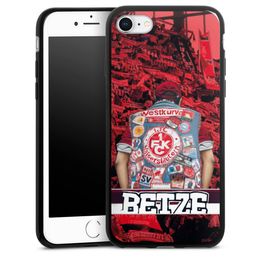 DeinDesign iPhone SE (2022) Handy Slim Case extra d&uuml;nn Silikon Handyh&uuml;lle schwarz H&uuml;lle 1. Fc Kaiserslautern 1. Fck Official Licensed Product Silikon Slim Case
