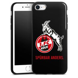 DeinDesign iPhone SE (2022) Handy Slim Case extra d&uuml;nn Silikon Handyh&uuml;lle schwarz H&uuml;lle Transparent Official Licensed Product 1. Fc K&ouml;ln Silikon Slim Case