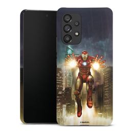 DeinDesign Galaxy A53 5G Handy Premium Case Smartphone Handyh&uuml;lle Schutzh&uuml;lle matt Iron Man Avengers Marvel Premium Case
