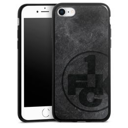 DeinDesign iPhone SE (2022) Handy Slim Case extra d&uuml;nn Silikon Handyh&uuml;lle schwarz H&uuml;lle Concrete 1. Fck 1. Fc Kaiserslautern Silikon Slim Case