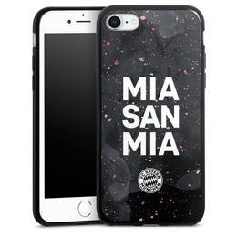 DeinDesign iPhone SE (2022) Handy Slim Case extra d&uuml;nn Silikon Handyh&uuml;lle schwarz H&uuml;lle Fc Bayern M&uuml;nchen Girl Style Mia San Mia Silikon Slim Case