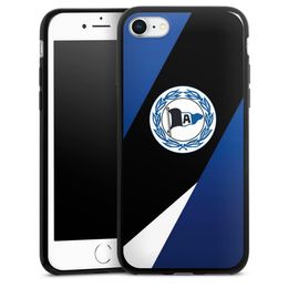 DeinDesign iPhone SE (2022) Handy Slim Case extra d&uuml;nn Silikon Handyh&uuml;lle schwarz H&uuml;lle Arminia Bielefeld Official Licensed Product Dsc Silikon Slim Case