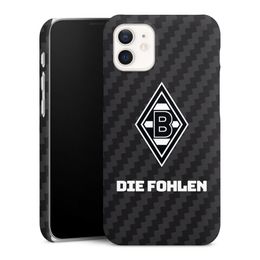 DeinDesign iPhone 12 mini Handy Premium Case Smartphone Handyh&uuml;lle Schutzh&uuml;lle matt Borussia M&ouml;nchengladbach Carbon Gladbach Premium Case