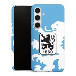 DeinDesign Galaxy S24 Handy Premium Case Smartphone Handyh&uuml;lle Schutzh&uuml;lle matt Coat Of Arms Tsv 1860 M&uuml;nchen Official Licensed Product Premium Case