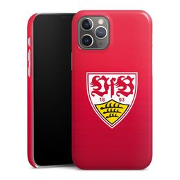DeinDesign iPhone 12 Pro Handy Premium Case Smartphone Handyh&uuml;lle Schutzh&uuml;lle gl&auml;nzend Vfb Stuttgart Official Licensed Product Logo Premium Case